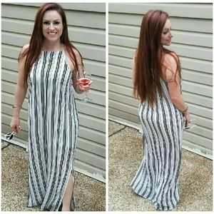 Mod Ref | Dresses | Mod Ref Pin Stripe Maxi Dress | Poshmark